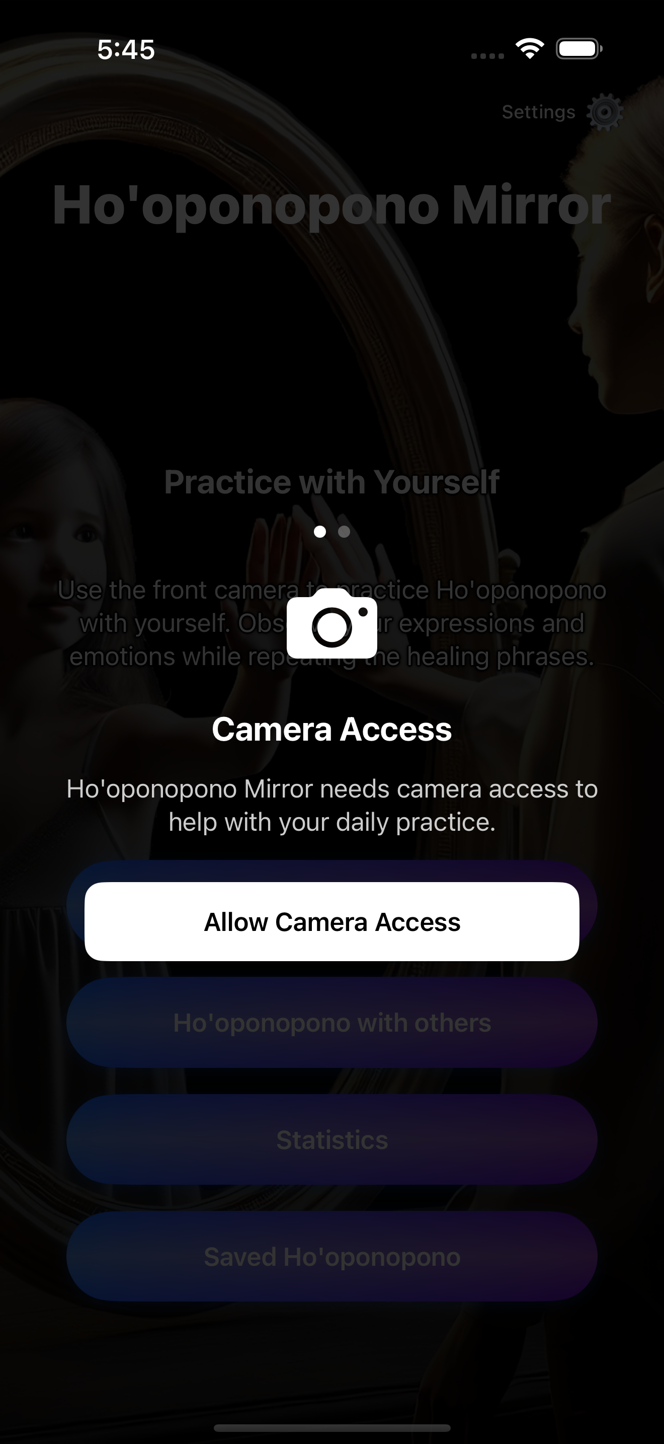 Hooponopono Mirror - App for Spiritual Practice